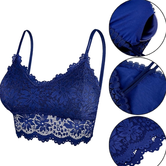 Intimates & Sleepwear | 5 Pcs Lace Bra For Women Bralette Padded Lace ...